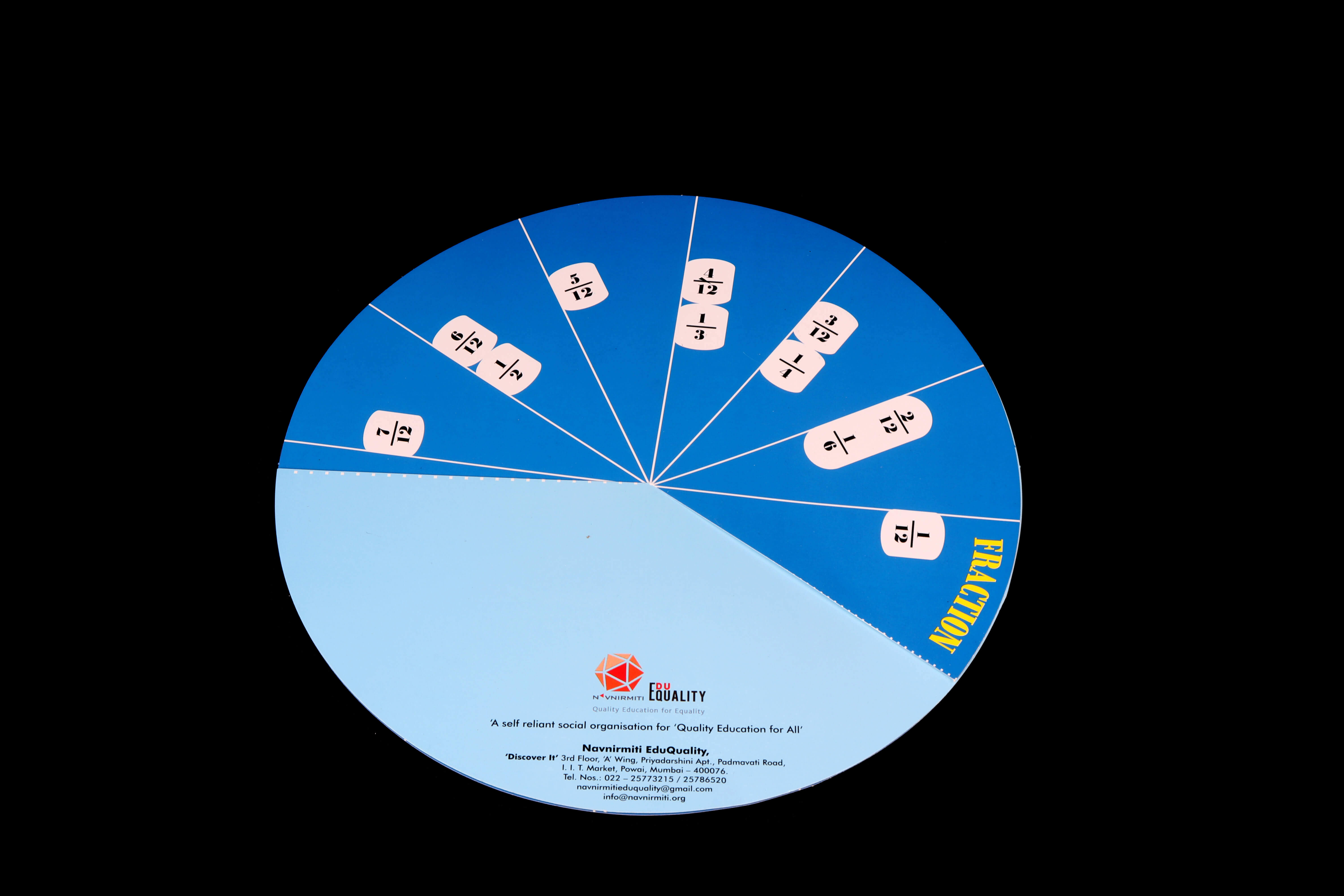 Fraction Wheel - Mathematical Toy for Conceptual Learning | For children